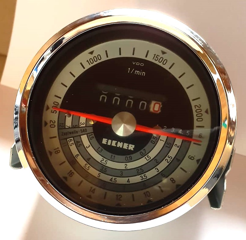 original VDO Tacho / Traktormeter für Eicher Type 330 Einbaumaß Ø 110mm ...